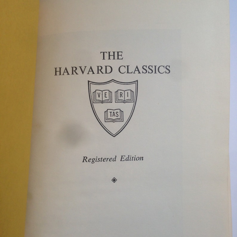 A Vintage 1960 Harvard Classics Deluxe Edition;registered Edition;p. F. Collier & Son ...