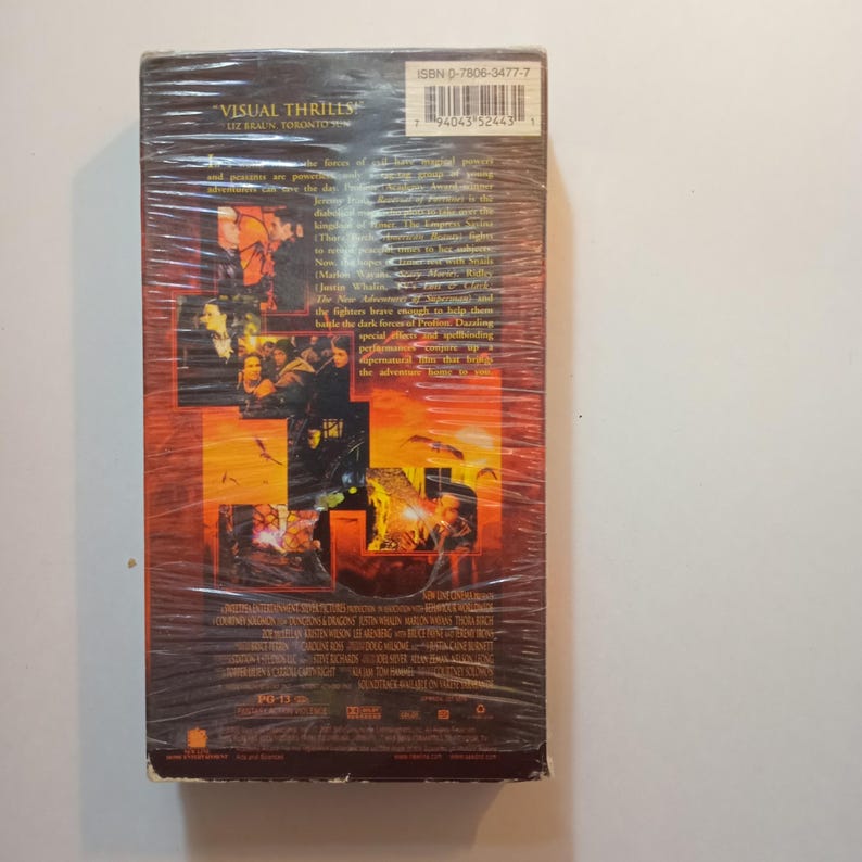 A Vintage VHS Tape: Dungeons and Dragons;justin Whalin;marlon Wayans ...