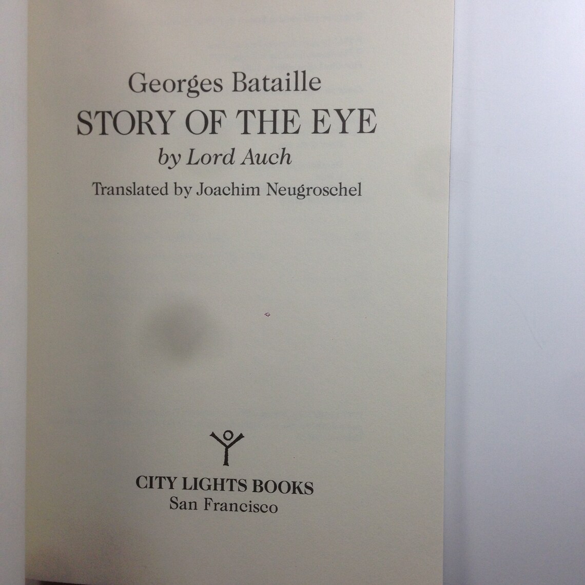 An 80s Vintage Book the STORY of the EYE by Georges Bataille ...to Be ...