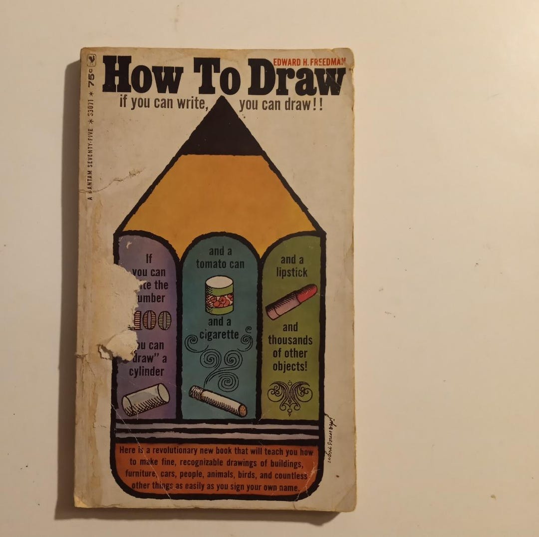 A Collectible Vintage 1960 Book: How to Draw [if You Can Write, You Cam ...