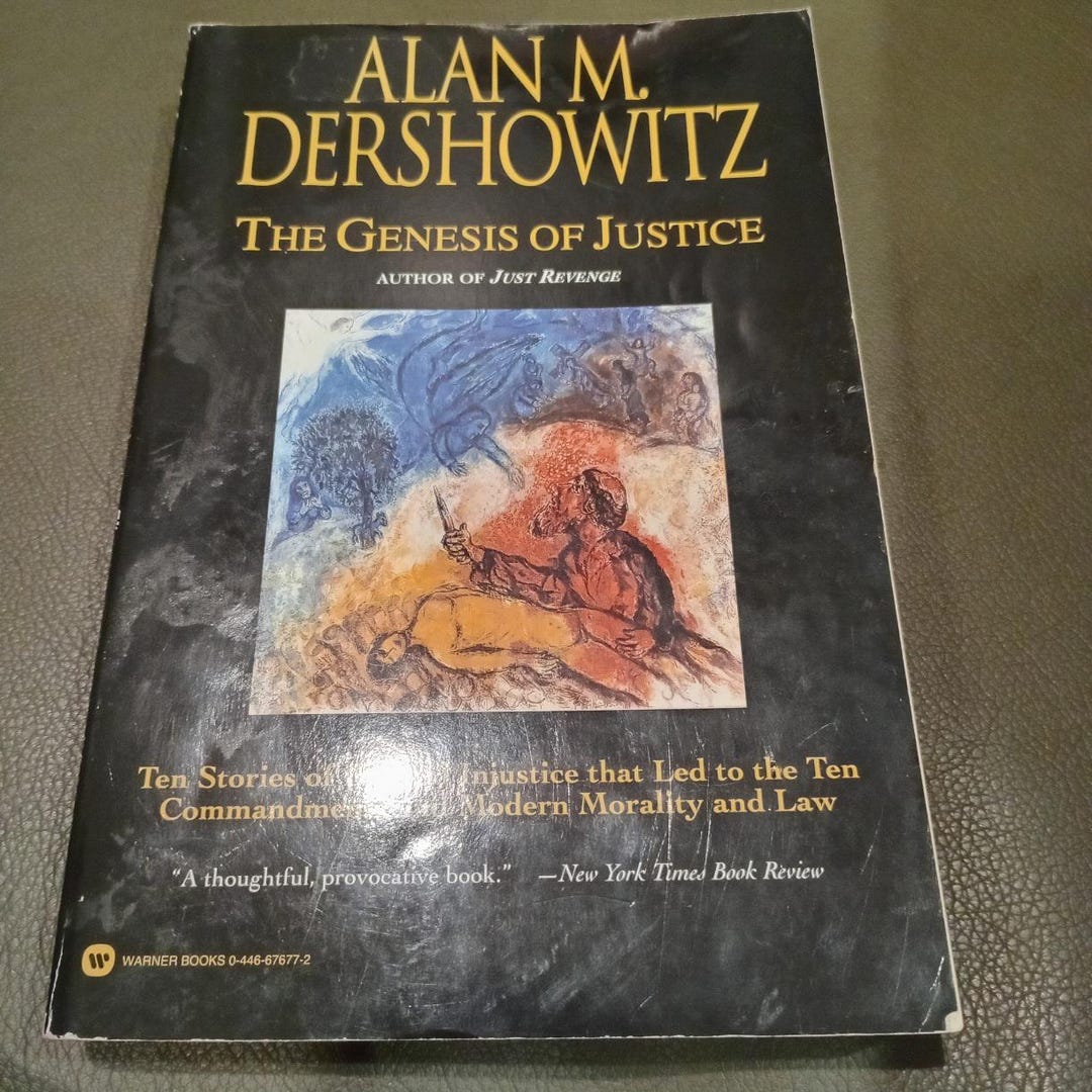 A Book:the Genesis of Justice, Ten Stories of Biblical Injustice ...