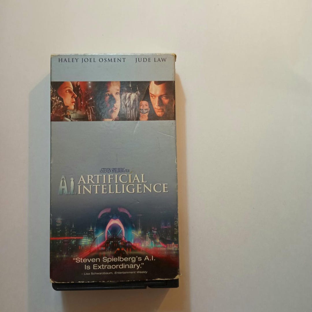 A Vintage Videocasette/vhs Movie/film: A.i./artificial Intelligence;steven Spielberg;haley Joel ...