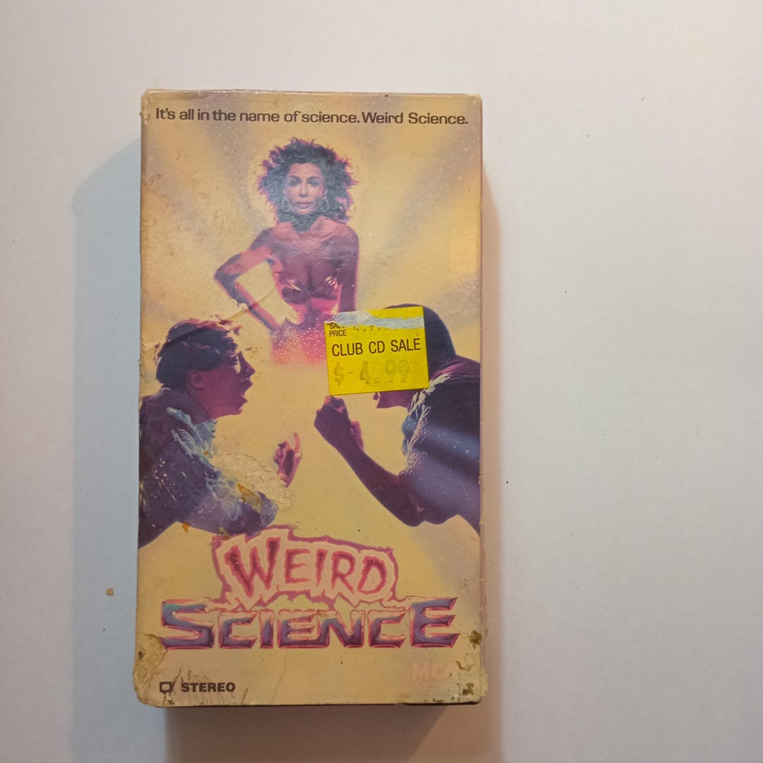 80s Vhs/videocasette Tape: WEIRD Science;anthony Michael Hall;ilan ...