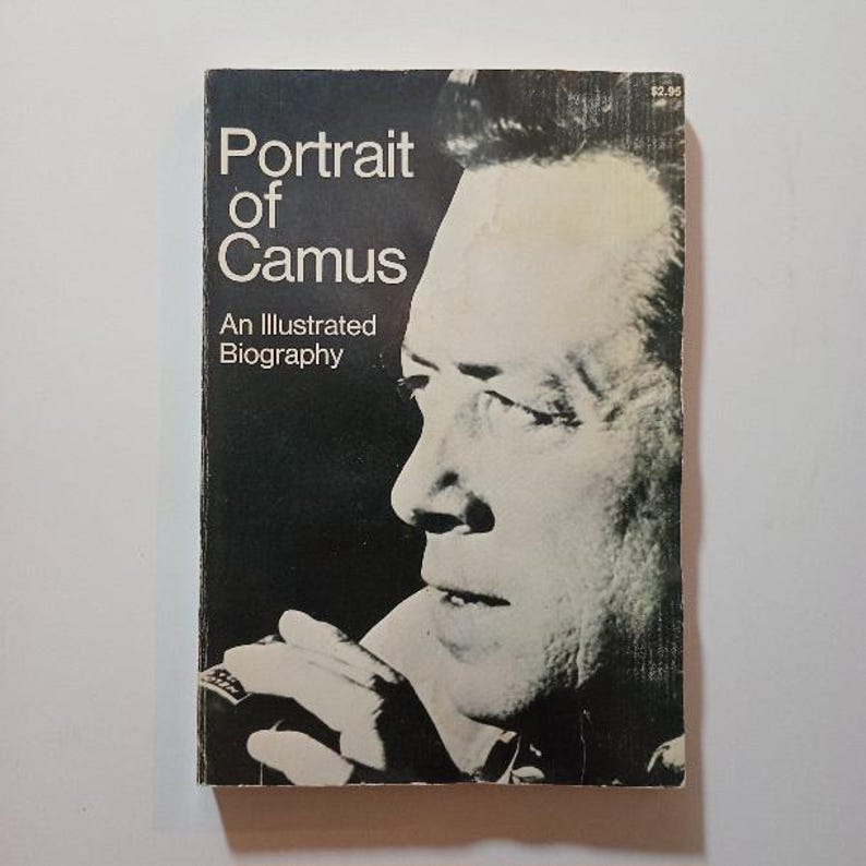 A Vintage 1970 Book: Portrait of Camus, an Illustrated Biography by ...