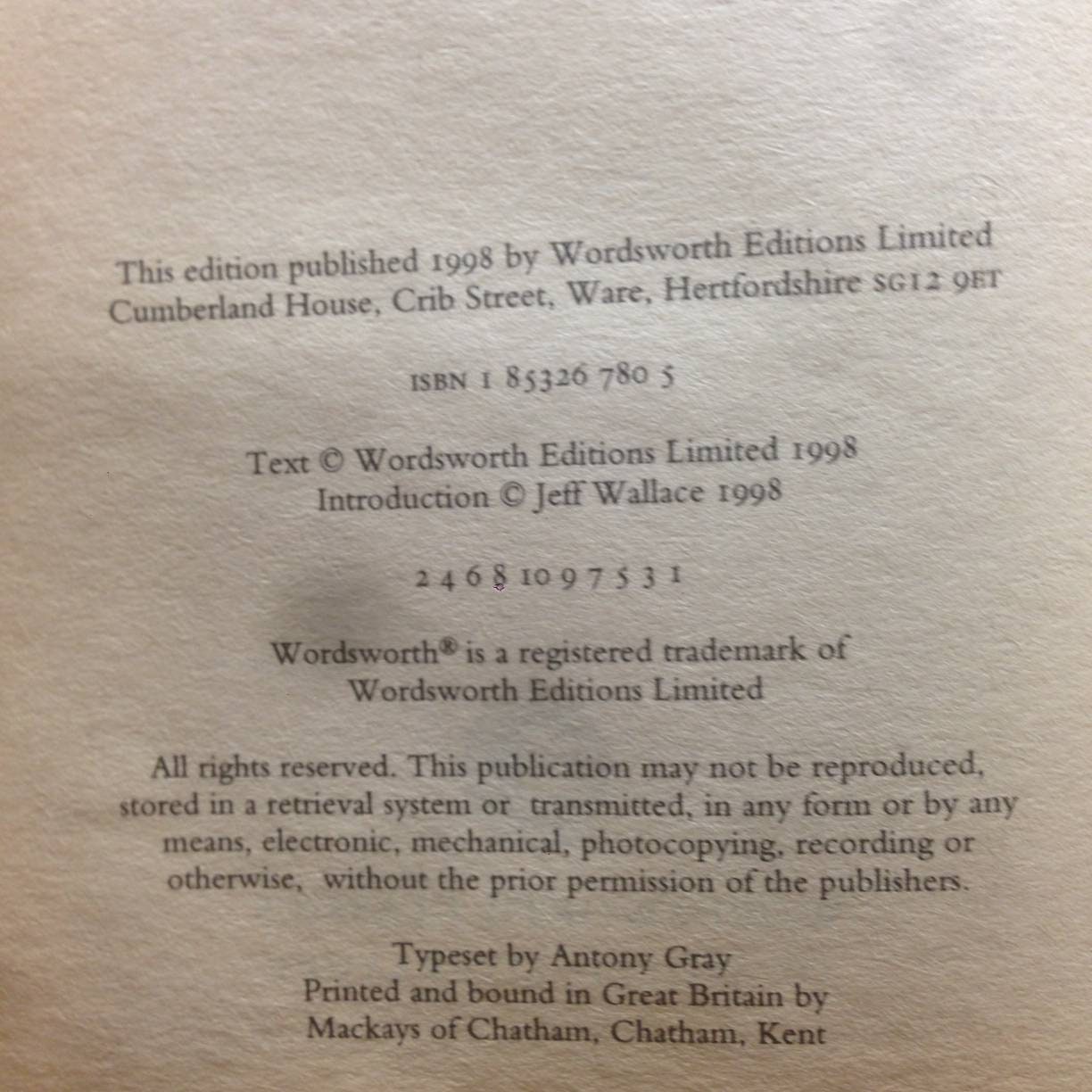 90s Book Darwin/the Origin of Species;wordsworth Classics of World Literature;wordworth Editions ...