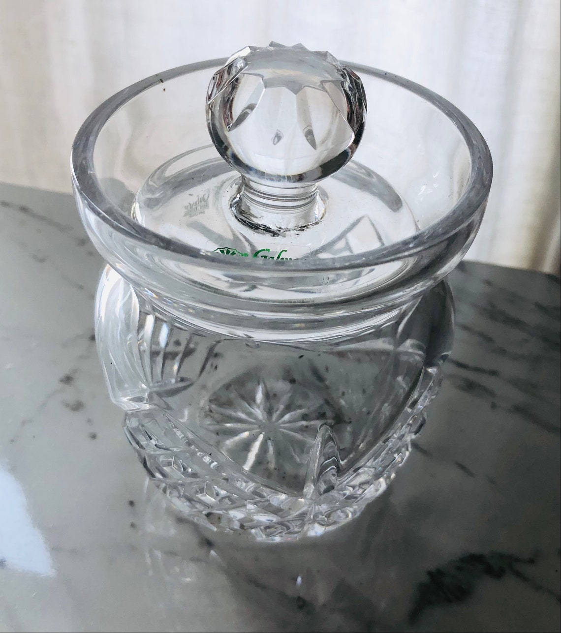 Irish Galway Crystal Jar - Etsy UK