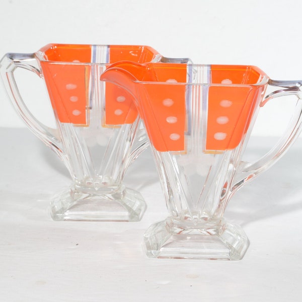 Orange Depression Glass Bowl - Etsy