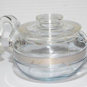 PYREX Flameware 6 Cup Glass Tea Pot Teapot 8446B Vintage Carafe Retro ...