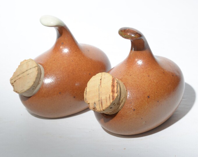 Vintage Salt and Pepper Shakers Sial Hors Serie Art Pottery - Etsy