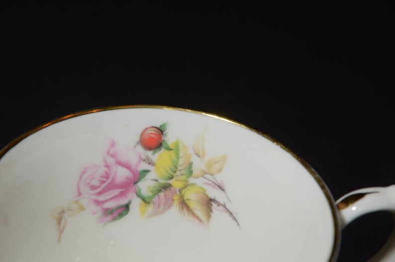 SPRINGFIELD Mug Flat Teacup and Saucer Coffee Cup Bone China | Etsy