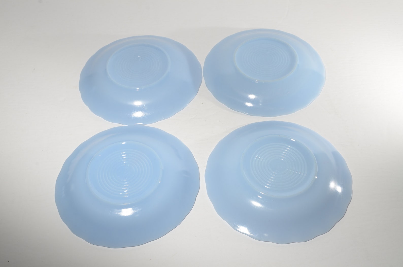 Set of 4 PYREX Delphite Blue teacup and saucer 8 pieces | Etsy