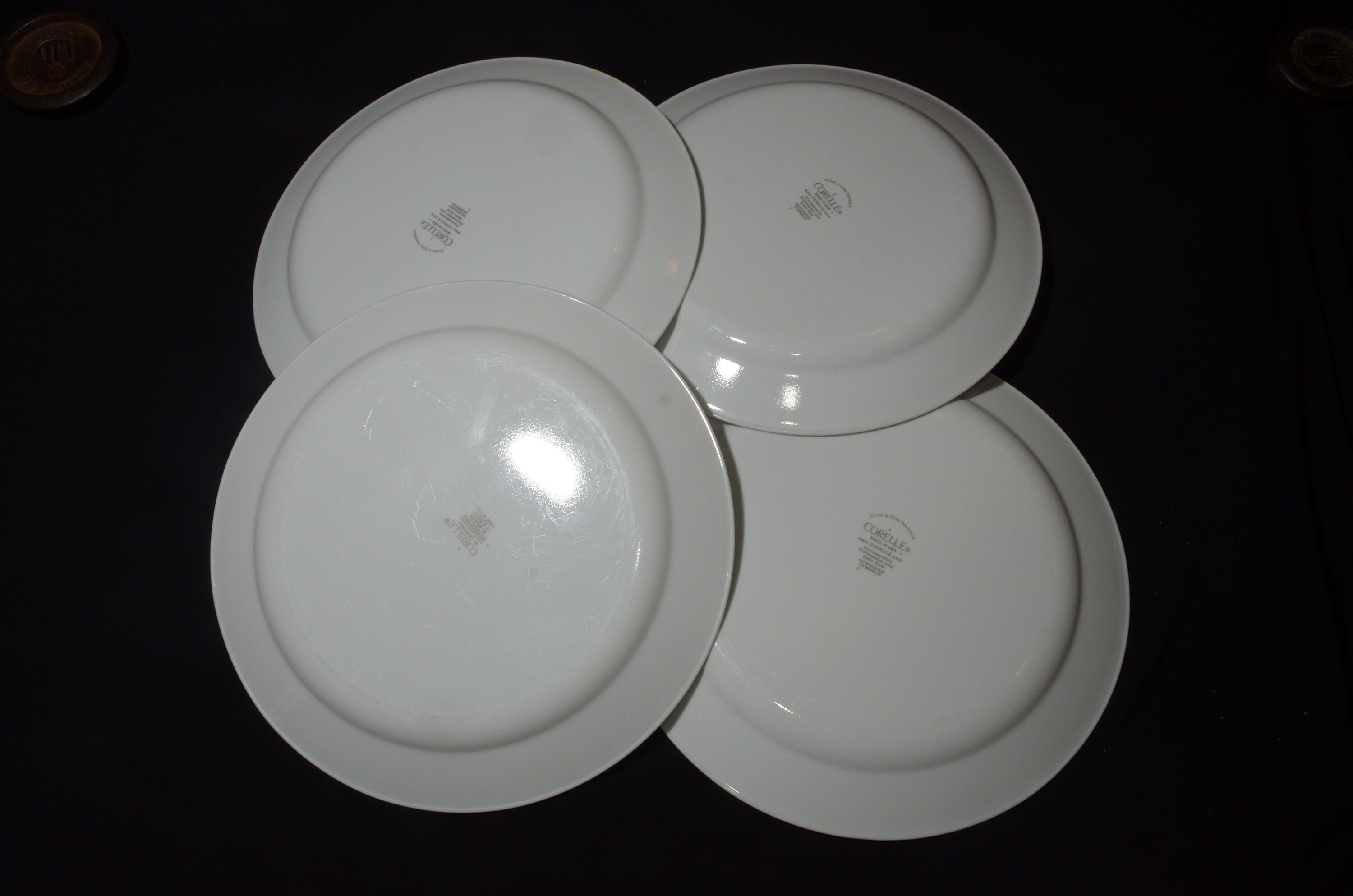 Set of 4 Corelle Dinner Plate in the Shadow Iris Pattern - Etsy