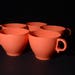 Vintage MELMAC Melamine Orange Coffee Cups Tea Cups Set of 5 Dinnerware ...