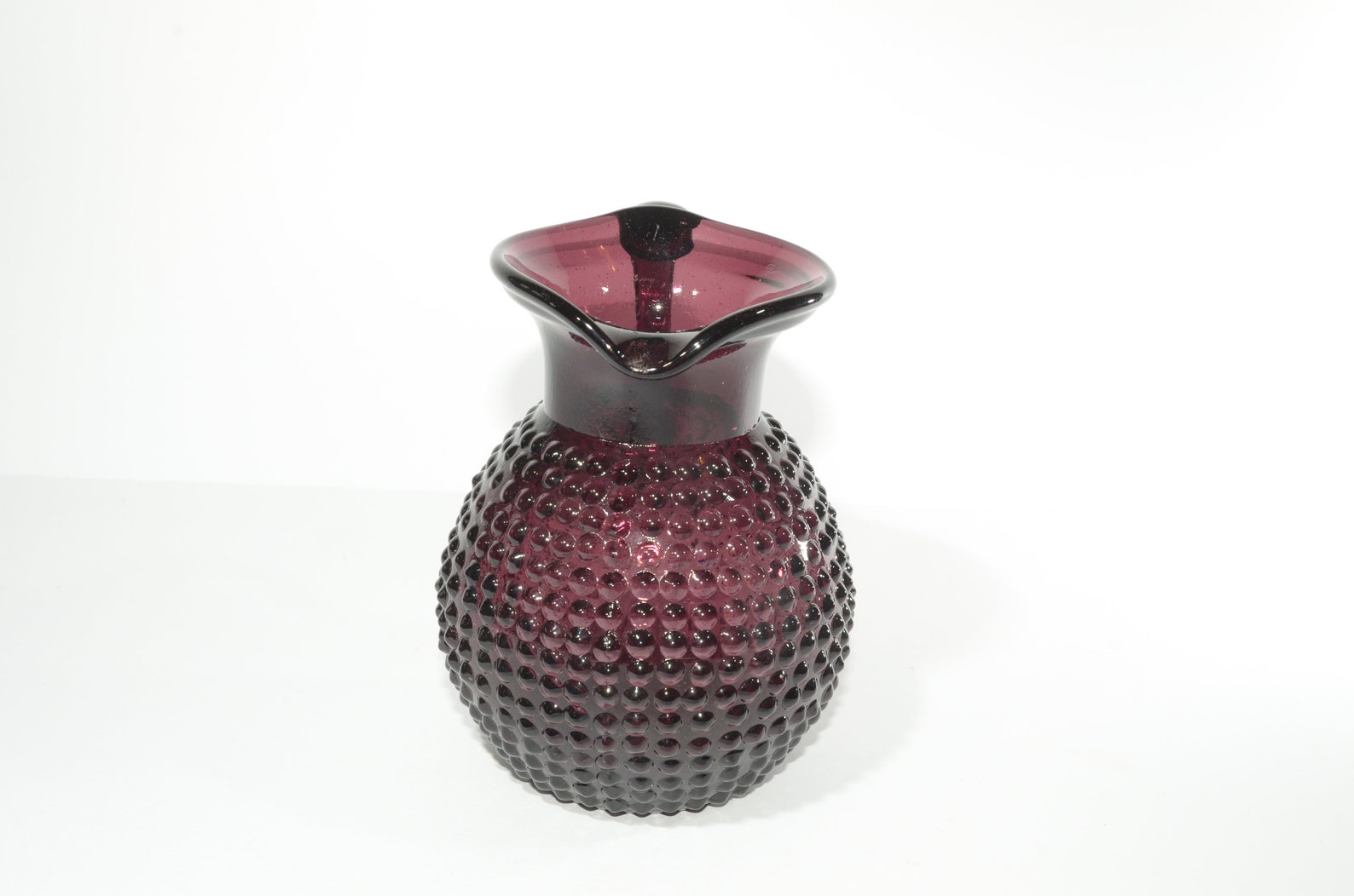 Beautiful Clevenger Brothers Glass Amethyst Hobnail Small Pitcher 5 ...