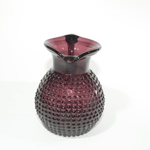 Beautiful Clevenger Brothers Glass Amethyst Hobnail Small Pitcher 5 ...