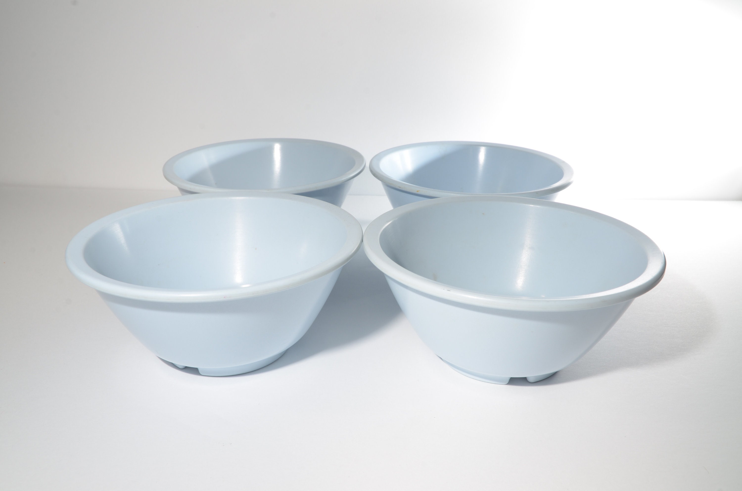 Vintage MELMAC Blue GPL Canadian Melamine Set of 4 Soup Bowl Cereal ...