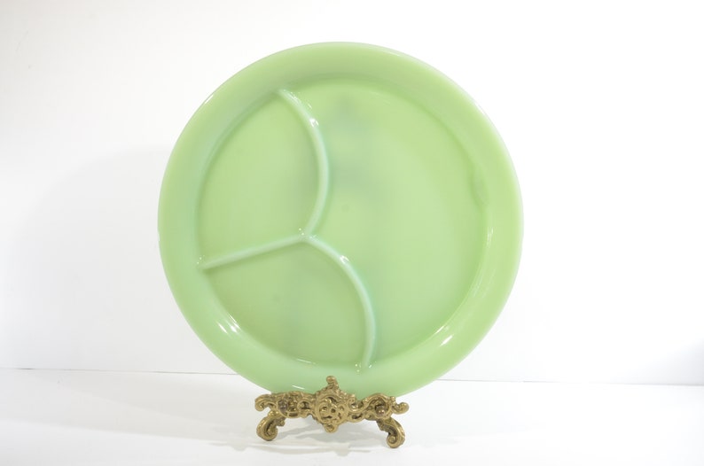 Fire King Jadeite Restaurant Ware Divided Grill Plate Collectible Fire ...