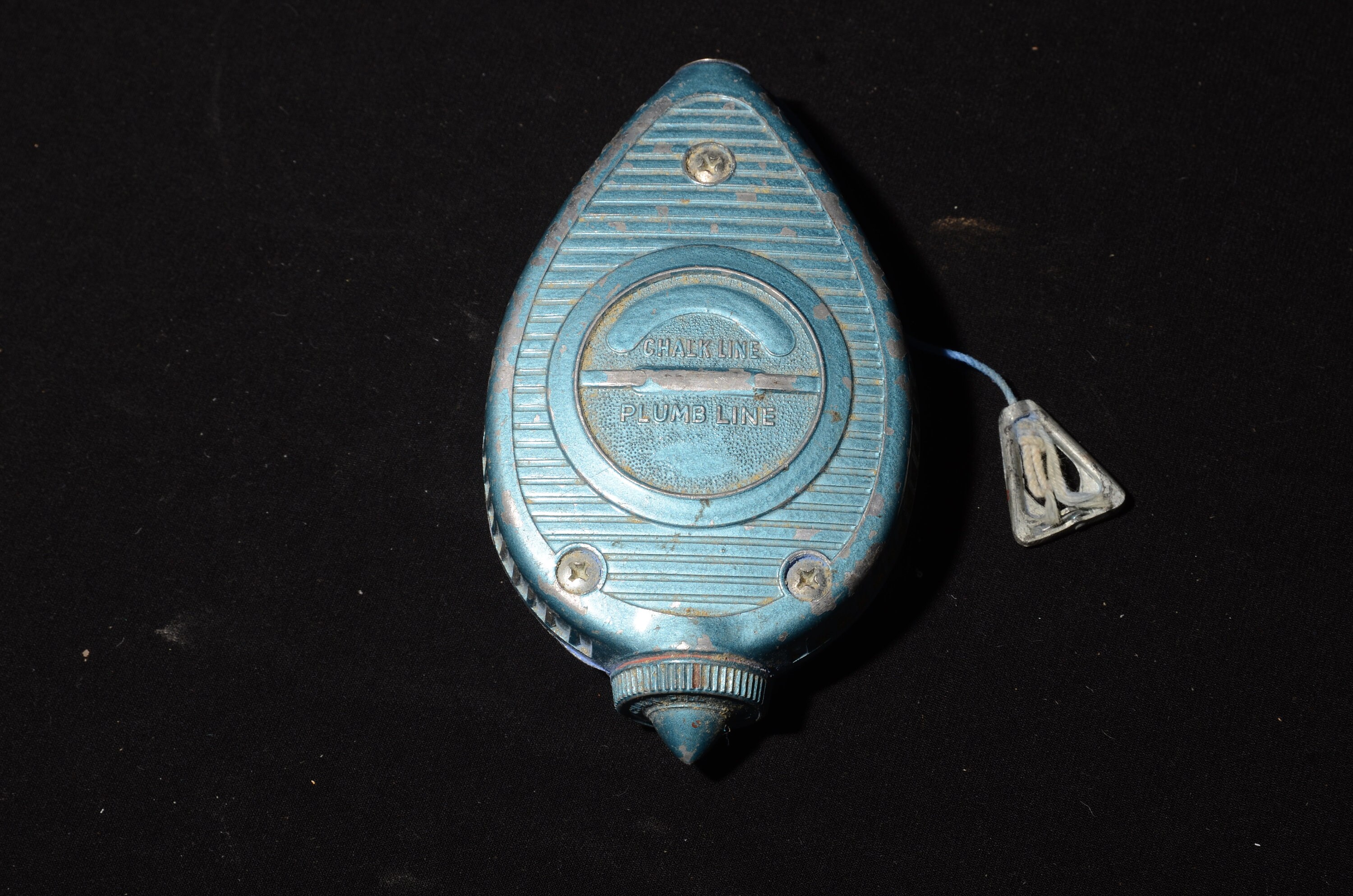 Vintage Chalk Line Plumb Line Blue Vintage Tool | Etsy