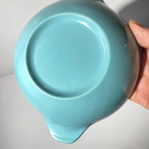 Vintage Set of 4 MELMAC Turquoise Blue Bowl 5.25 Inches Double Handled ...