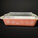 PYREX Pink Daisy Space Saver Baking Dish Lid Promotional Vintage Mid ...
