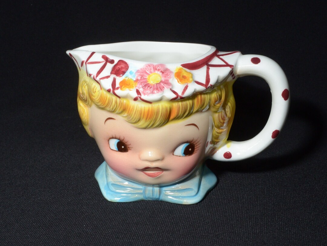 Vintage Lefton Miss Dainty Creamer 1950's Kitchen Kitsch Retro Kitchen ...