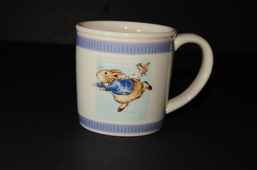 Wedgwood Collectible Beatrix Potter Peter Rabbit Small Mug Vintage Mint ...