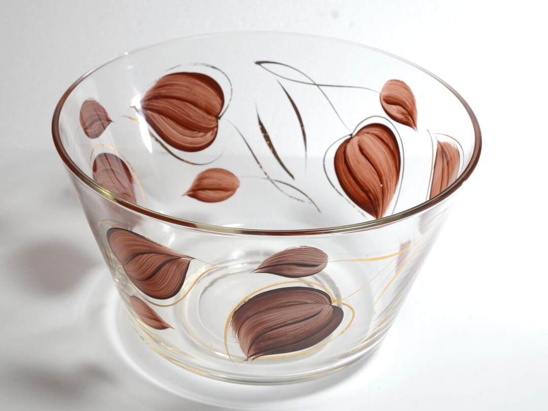 Anchor Hocking Enchant Ware 50s Punch Bowl Serving Bowl 11 Inches Salad ...