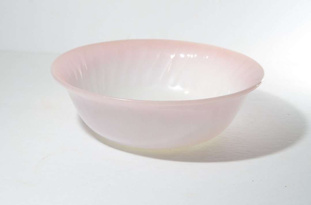 Vintage Pink Fire King Swirl Vegetable Bowl 8 Inches Oven Safe ...