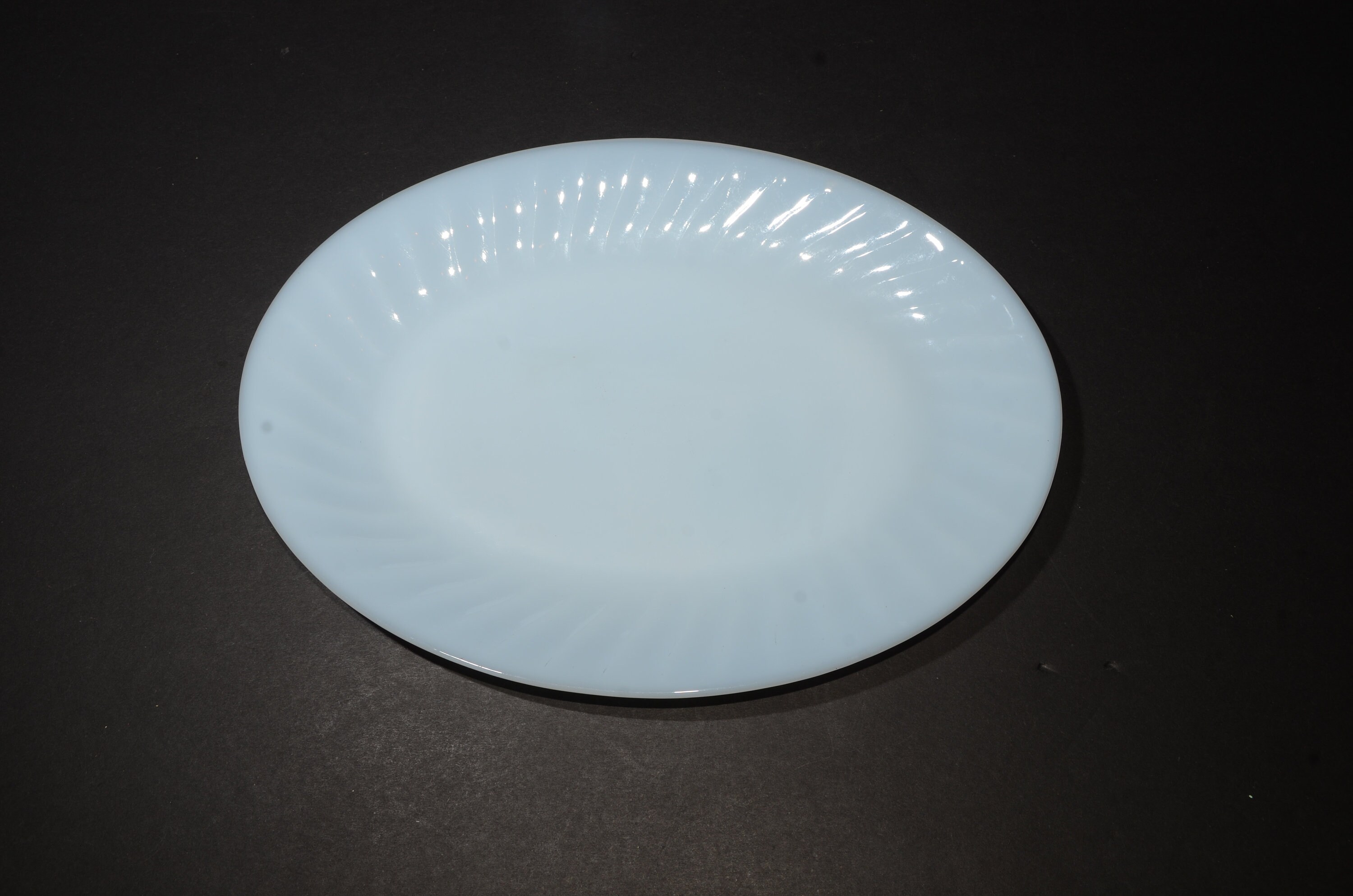 Vintage Blue FIRE KING Swirl Azurite 12 Inch Ovale Platter - Etsy