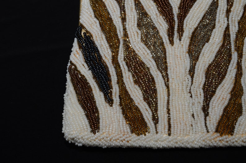 Vintage Purse Gorgeous Zebra Print Beaded Handbag Canada - Etsy