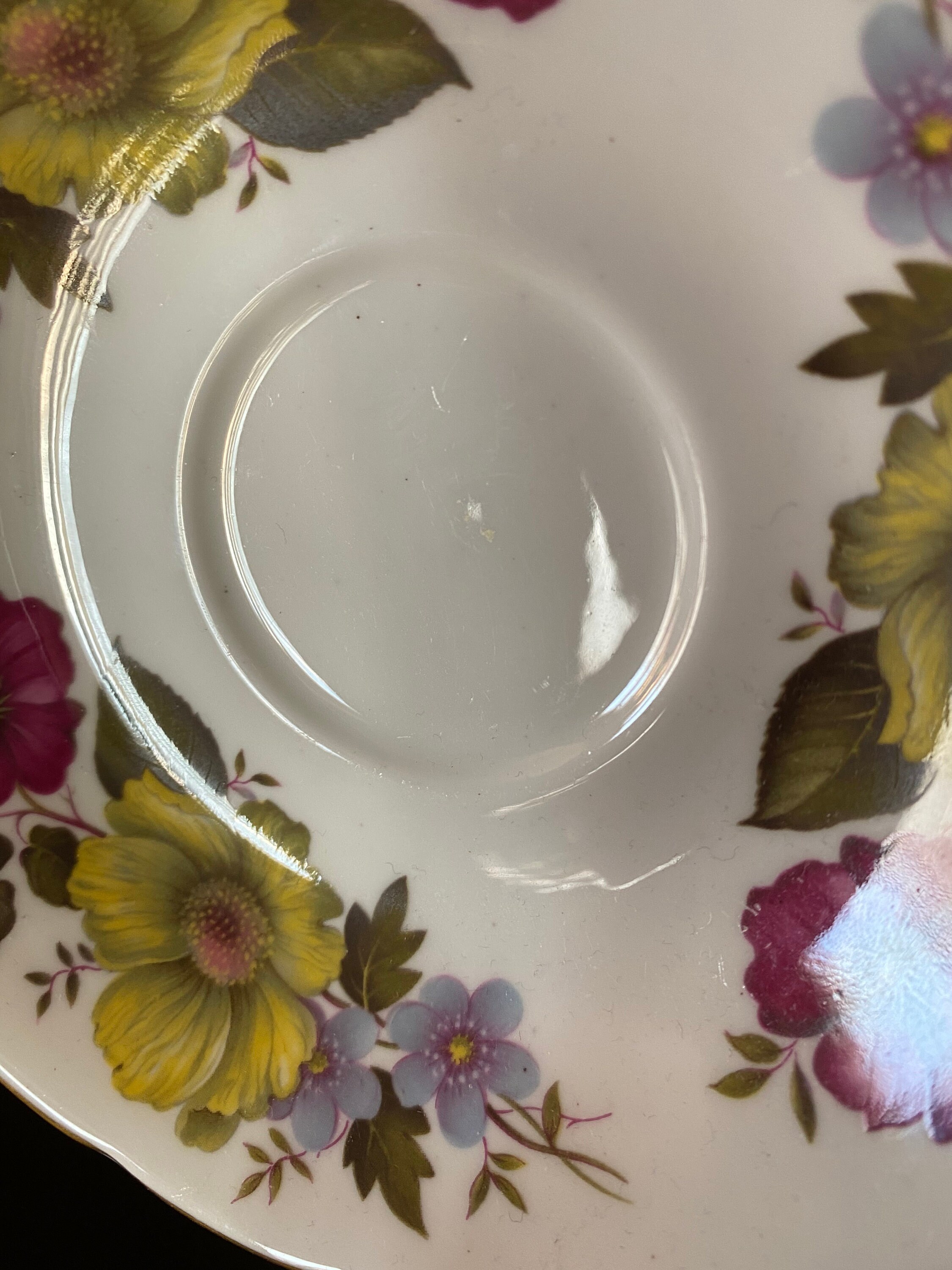 ROYAL SUTHERLAND Bone China Teacup and Saucer Set Gold | Etsy