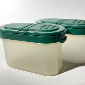 Set of 2 TUPPERWARE Modular Spice Container 2 1/4 Inches Tall Forest ...