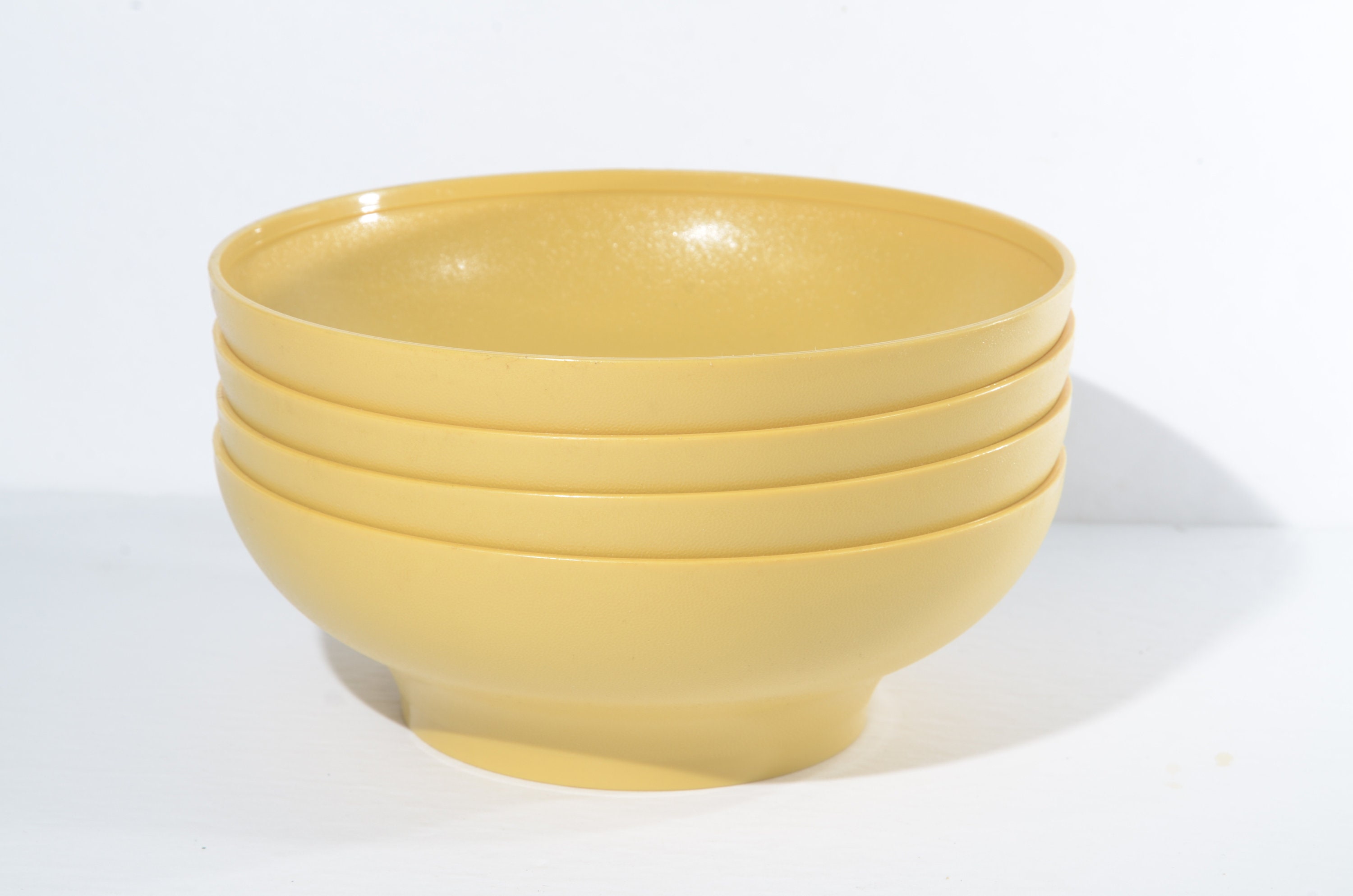 Vintage Tupperware Harvest Gold Set of 4 Bowl 6 Inches Harvest Gold ...