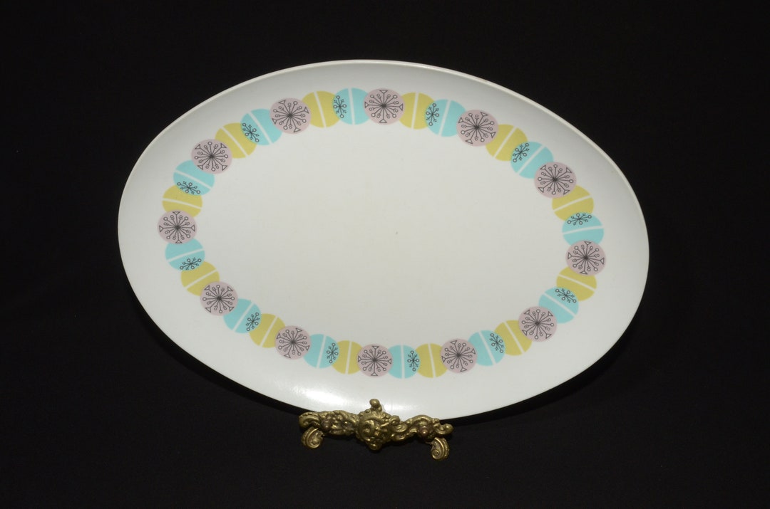 Vintage Royalon Inc MELMAC Oval Serving Platter Hard Plastic Made in ...