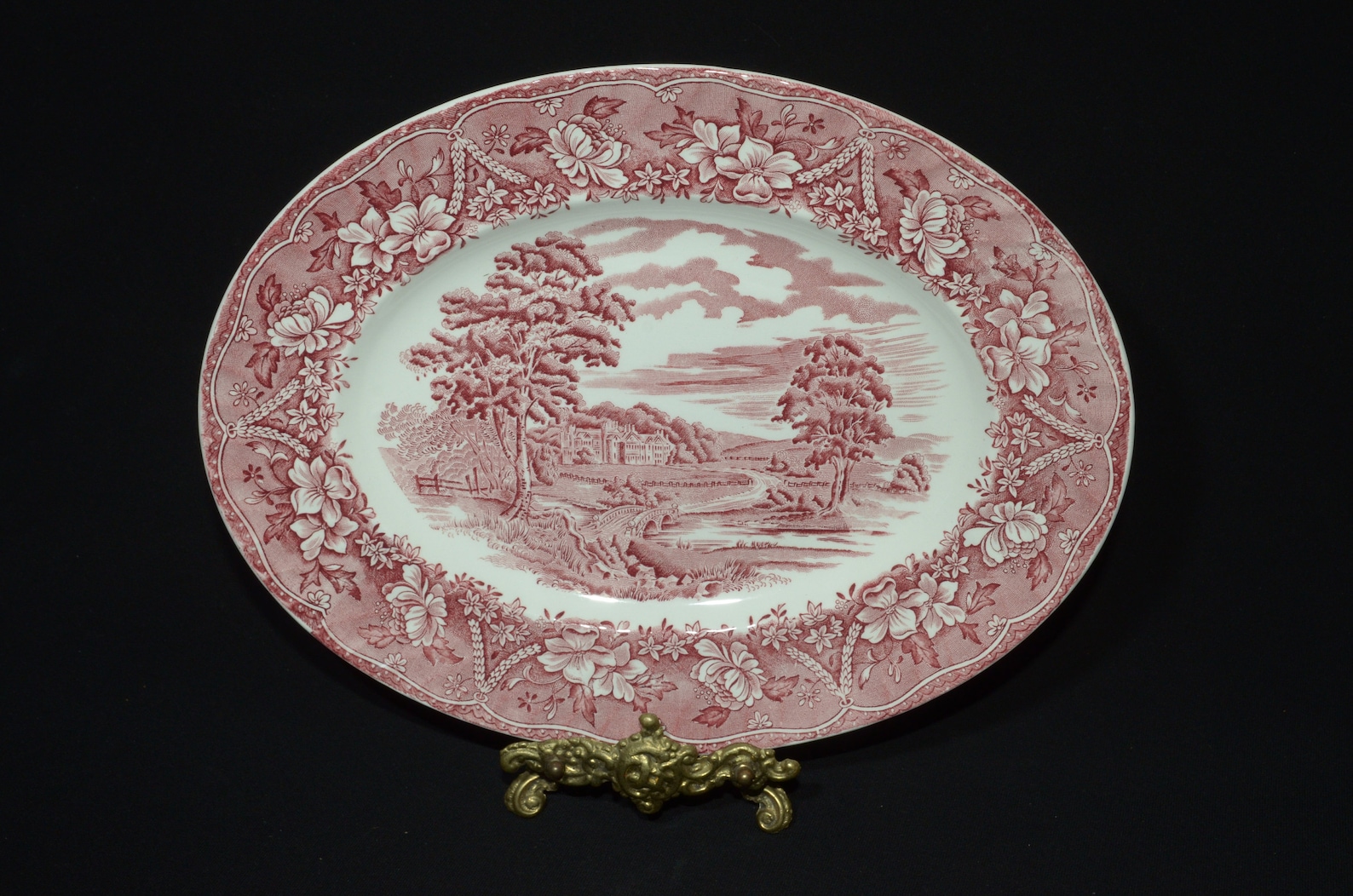 Vintage Old Castle by Barratts Platter Serving Plate 12 Inches England ...