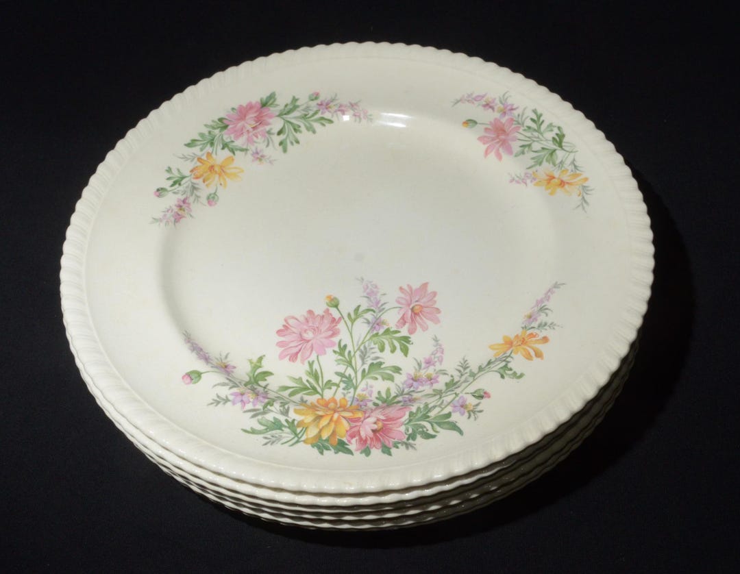 Sovereign Potters CYNTHIA Set of 6 Dinner Plate 10 Inches Scalloped ...