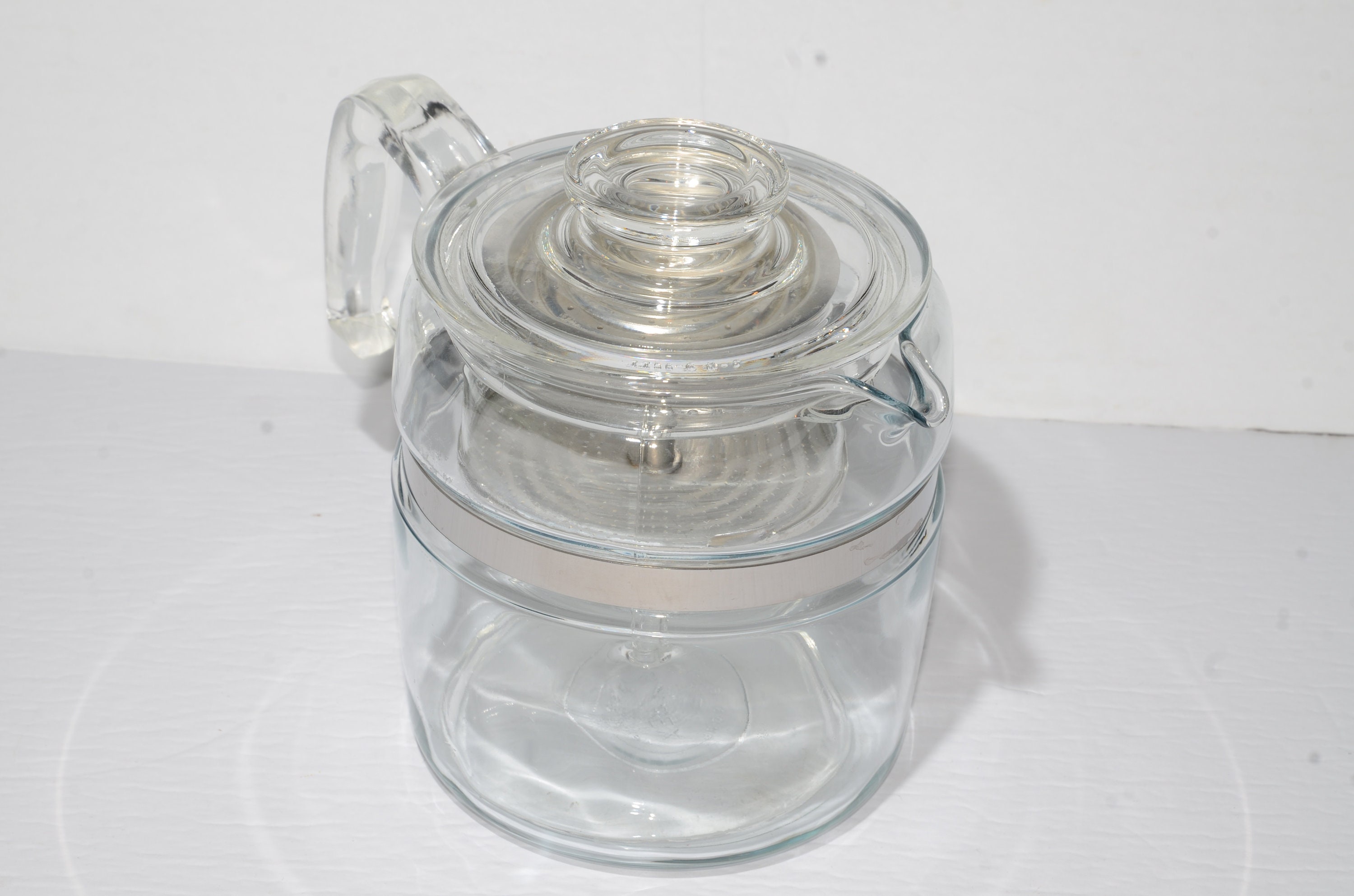 PYREX Flameware 6 cup Glass Coffee pot Coffee Percolator | Etsy