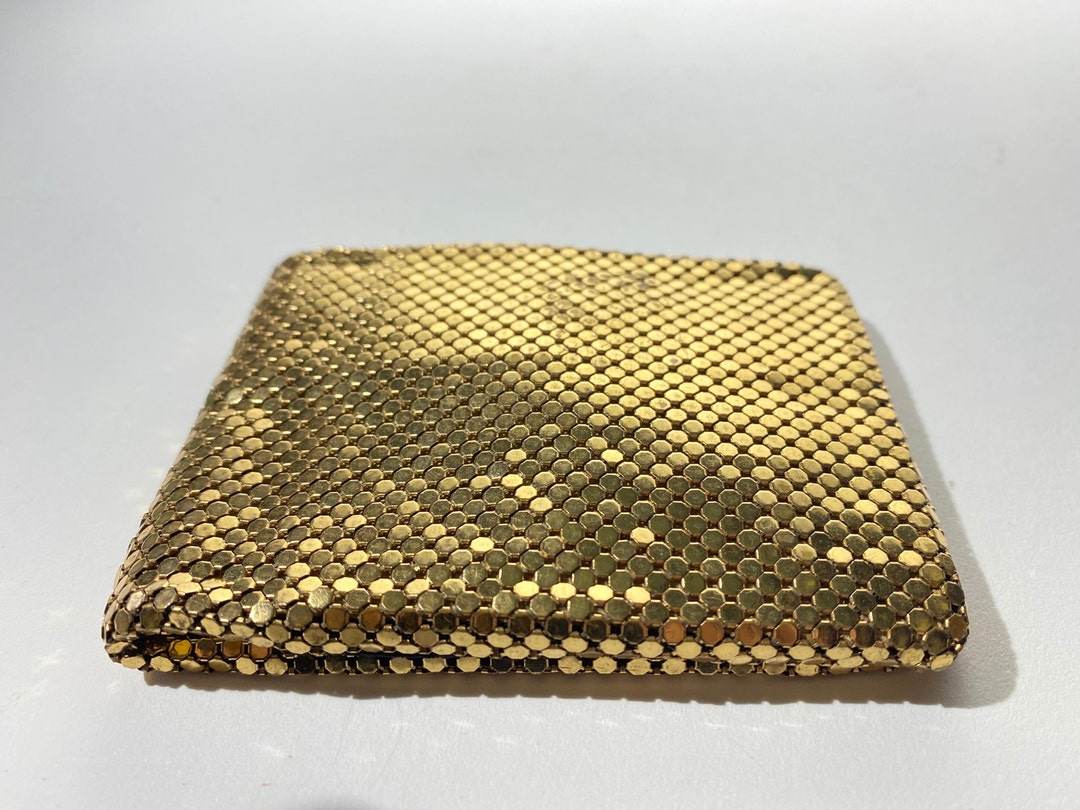 Vintage Whiting and Davis Gold Mesh Wallet With Coin Purse for Ladies ...