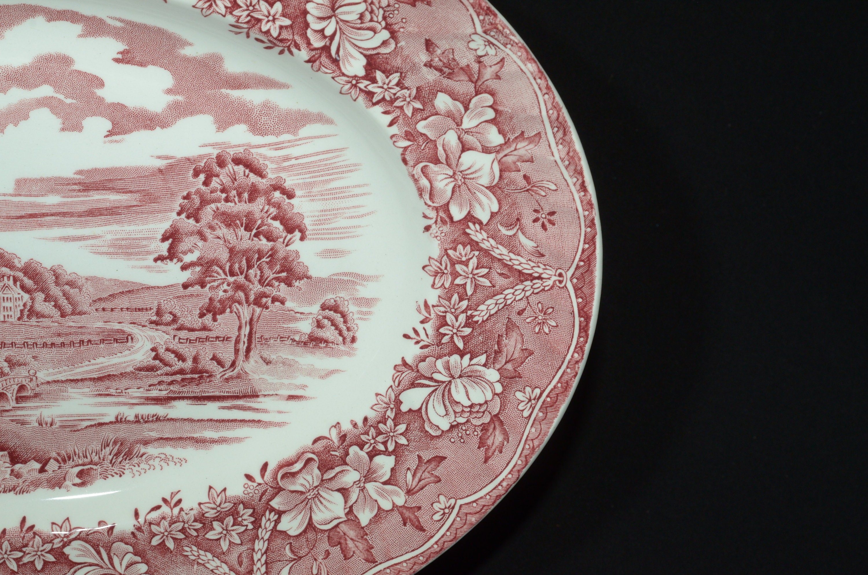 Vintage Old Castle by Barratts Platter Serving Plate 12 Inches England ...