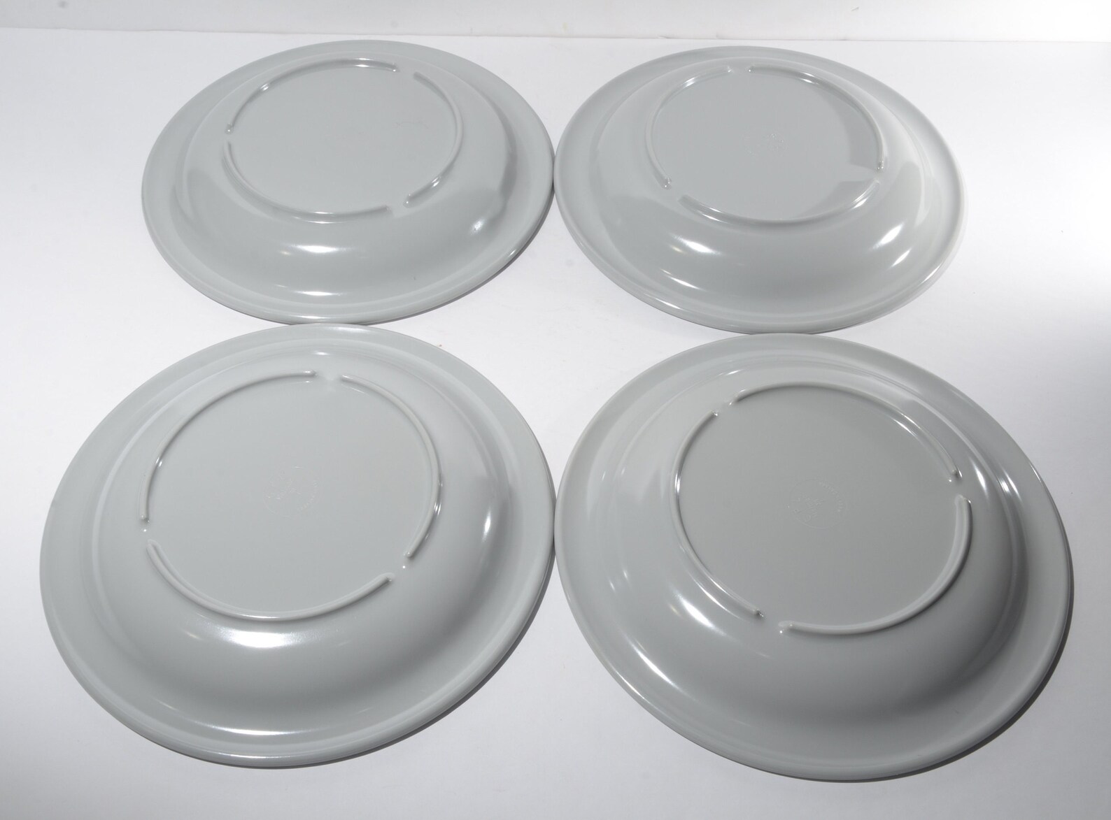 Vintage MELMAC Gray GPL Hard Plastic Canadian Melamine Set of 4 Deep ...