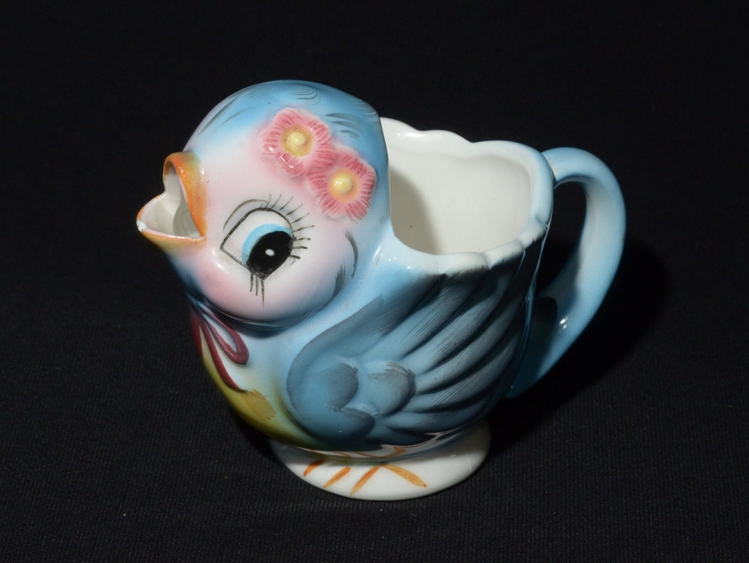 Vintage Lefton Bluebird Blue Bird Creamer Collectible ESD 7170 Geo Z ...