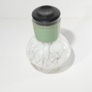 Mckee Glasbake Glass Hottle Hot Water Coffee Carafe Mint Green Black ...