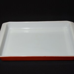 PYREX Burnt Orange Lasagna Pan 933 Baking Dish Mid Century Handles ...