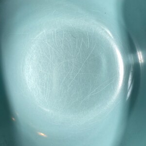 Vintage Set of 4 MELMAC Turquoise Blue Bowl 5.25 Inches Double Handled ...