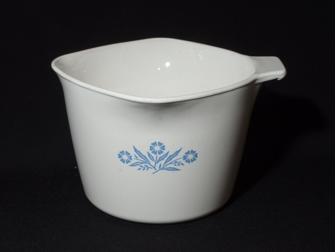 CORNING WARE Blue Cornflower 4 Cup Saucemaker Measuring Cup 1 Quart ...