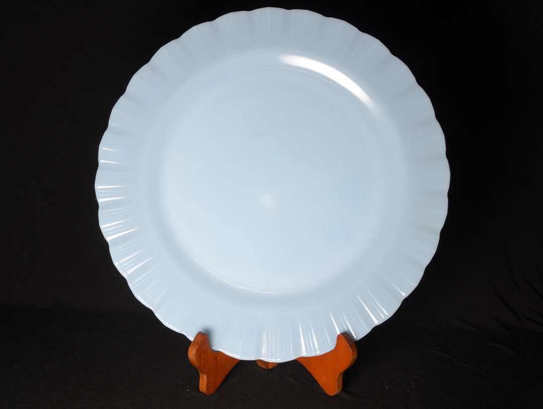 PYREX Delphite Blue Platter Serving Plate Plate Tray 12 Inches Vintage ...