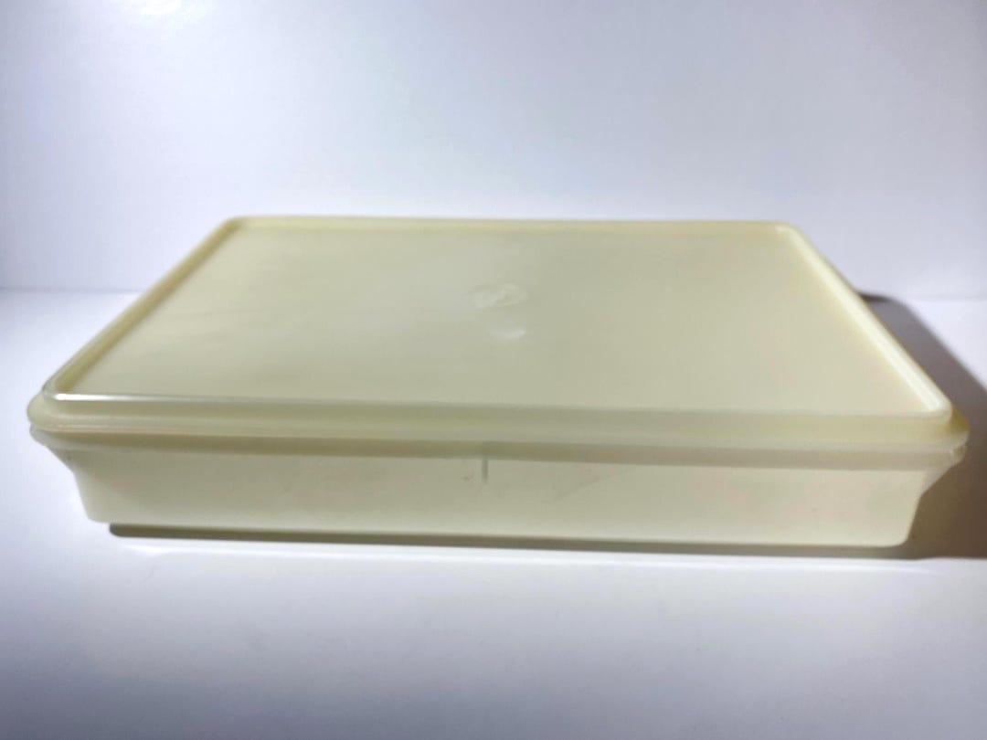Vintage TUPPERWARE 290 Large Rectangle Sheer Container Keeper Storage ...