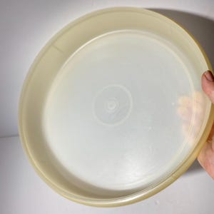 Vintage TUPPERWARE 12" Pie Taker 242 Lid-sheer Round Blue Lid Food ...