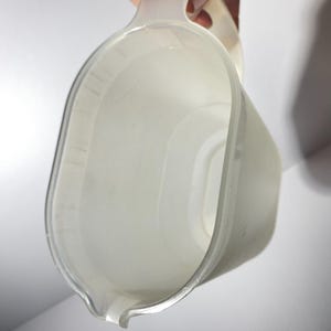 Vintage TUPPERWARE Juice Jug 1529 Sheer With Blue Lid 1530 Handle Small ...