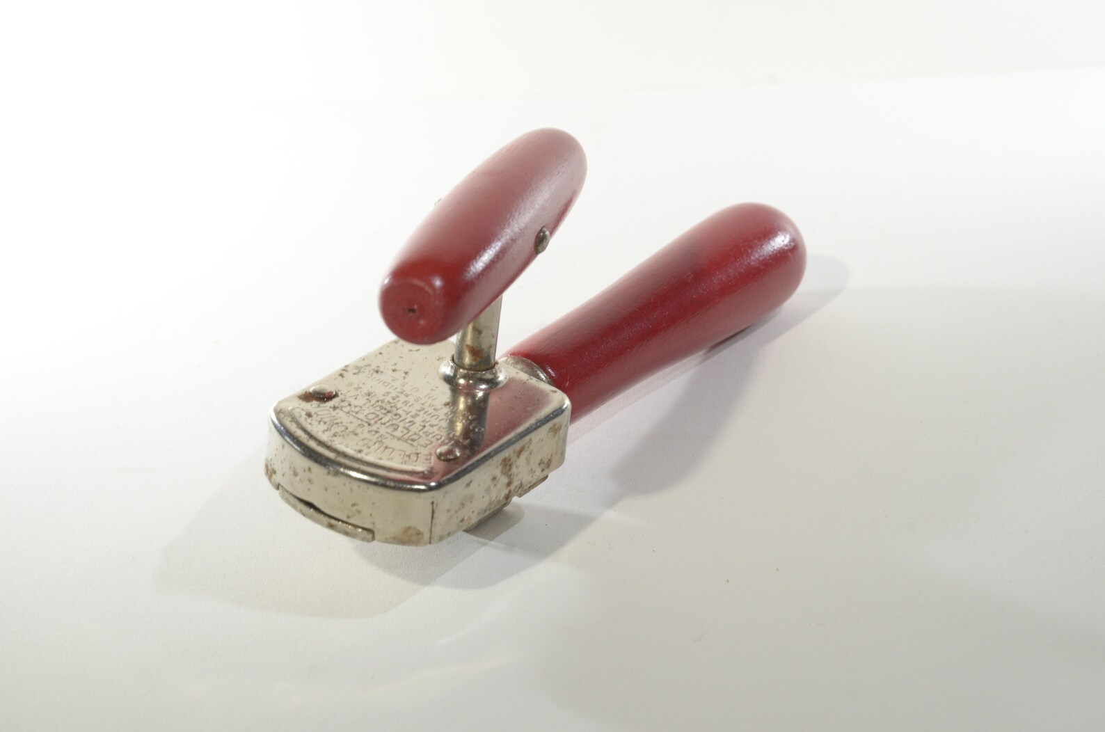 Vintage Edlund Junior Red Handle Can Opener No 5 Kitchen Tool Retro Top ...